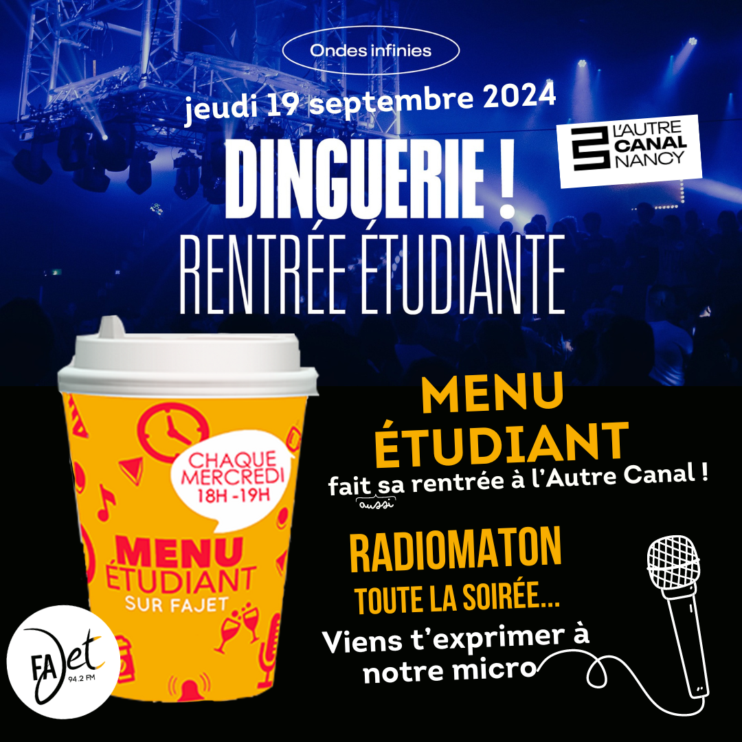 La rentrée pour MENU ETUDIANT – Radio Fajet